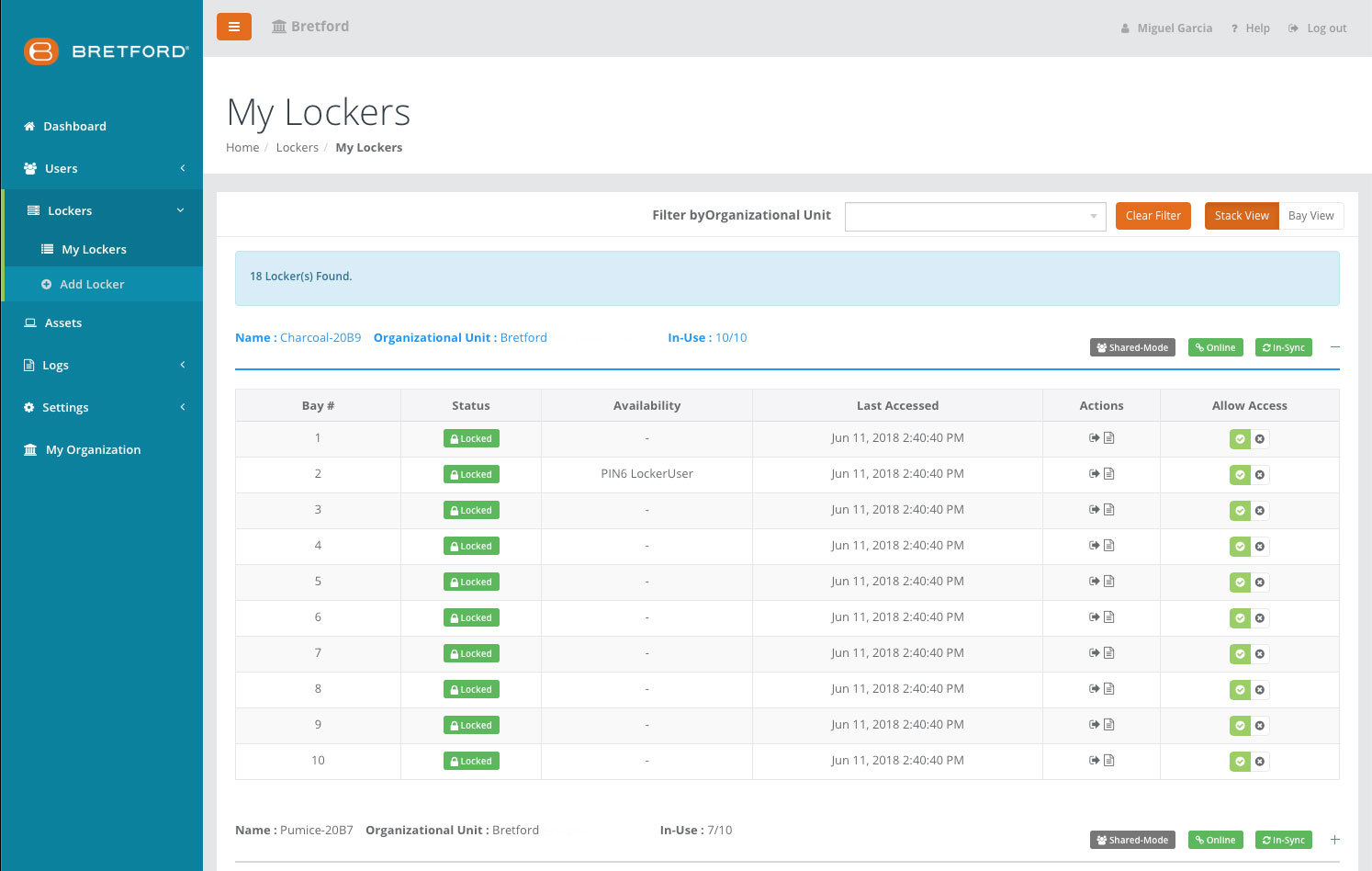 Bretford Connect: Management of TechGuard Connect Lockers